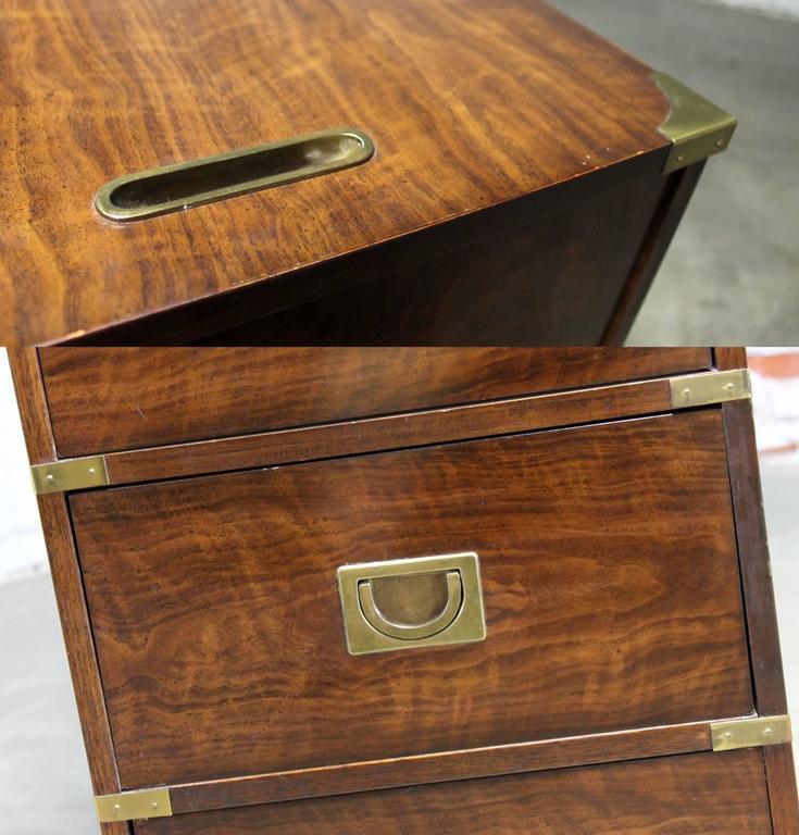 Campaign Style Chest Type Drexel Dry Bar Vintage, Mid-Century at 1stDibs
