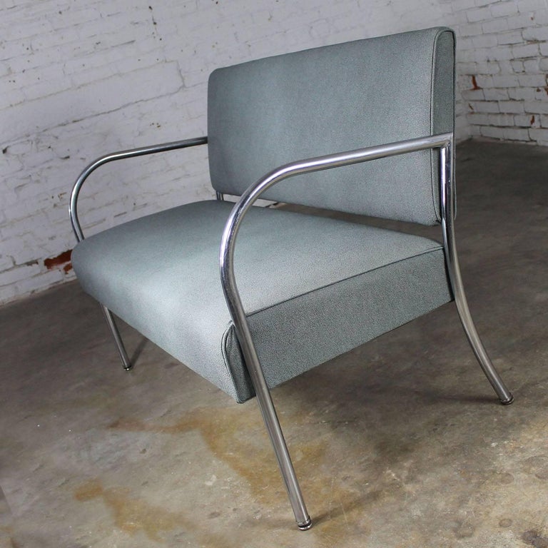 Art Deco Machine Age Streamline Moderne Royal Metal Chrome and Vinyl ...