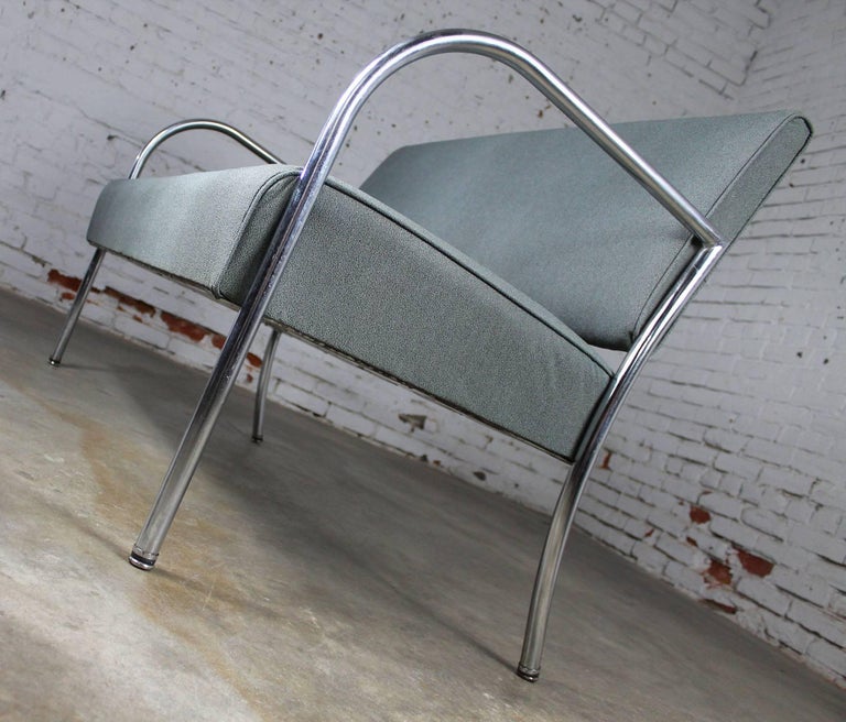 Art Deco Machine Age Streamline Moderne Royal Metal Chrome and Vinyl ...