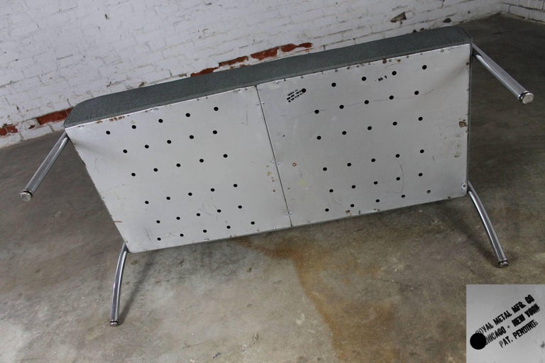 Art Deco Machine Age Streamline Moderne Royal Metal Chrome and Vinyl ...