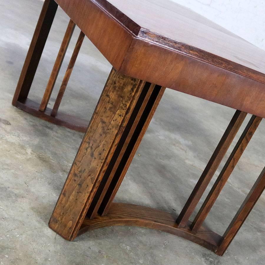 Architectural Modern Dining Table by Morris of California, Mid-Century ...
