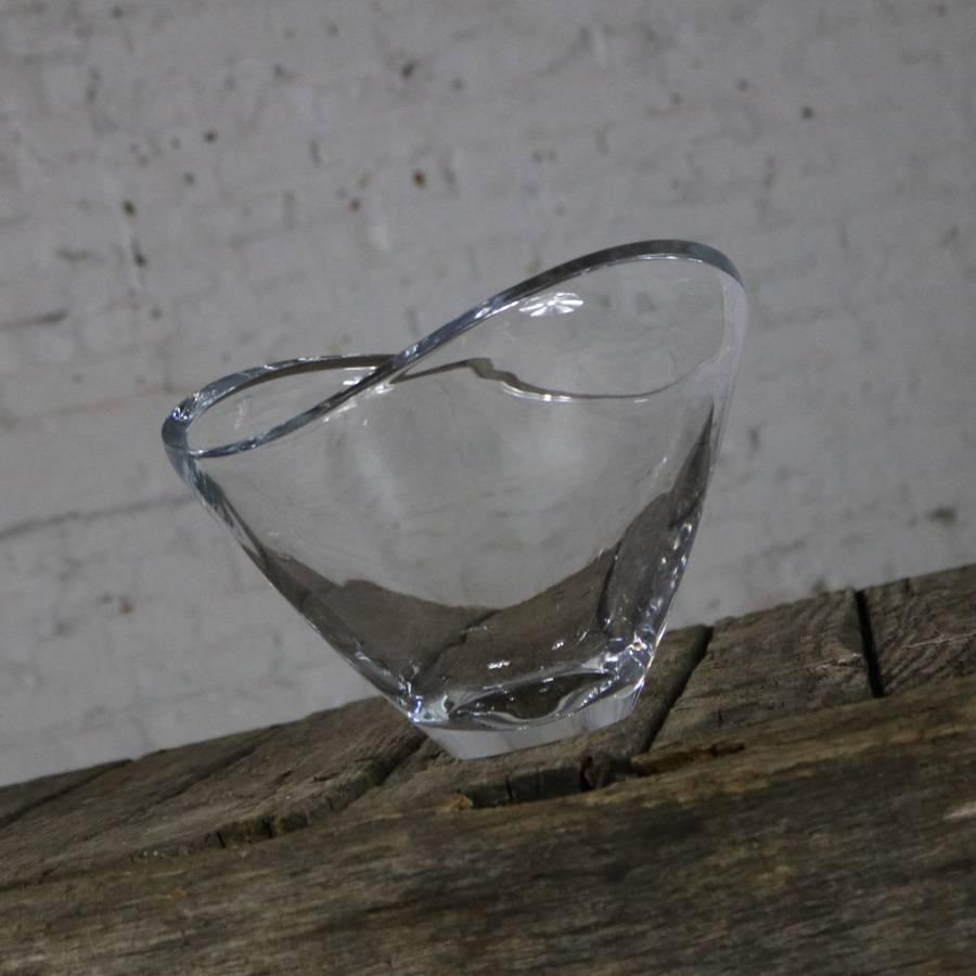 Nambe Neil Cohen Amore Crystal Bowl with Nambe Karim Rashid Salad ...