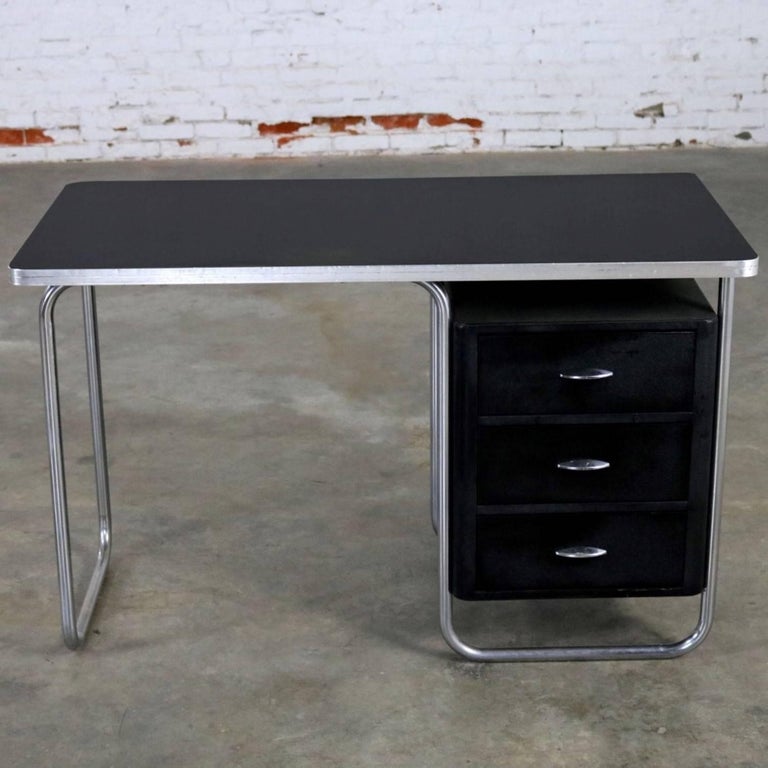 Art Deco Streamline Moderne Machine Age Desk by Walter Dorwin Teague ...
