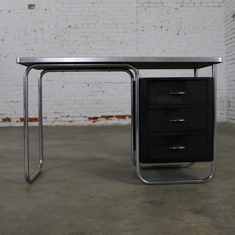 Art Deco Streamline Moderne Machine Age Desk by Walter Dorwin Teague ...