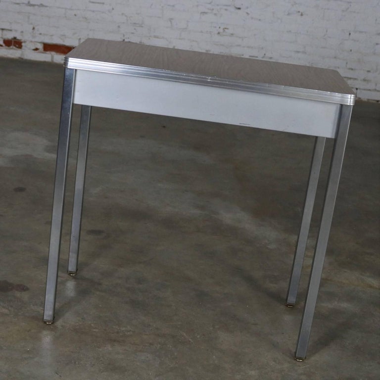 Art Deco Machine Age Streamline Moderne Table Desk by Royal Metal ...