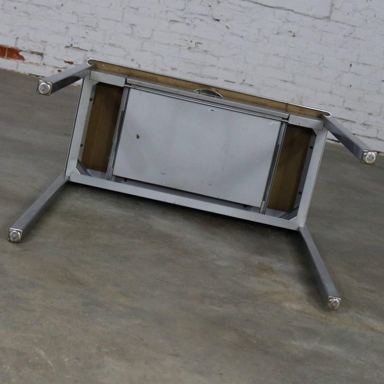 Art Deco Machine Age Streamline Moderne Table Desk by Royal Metal ...