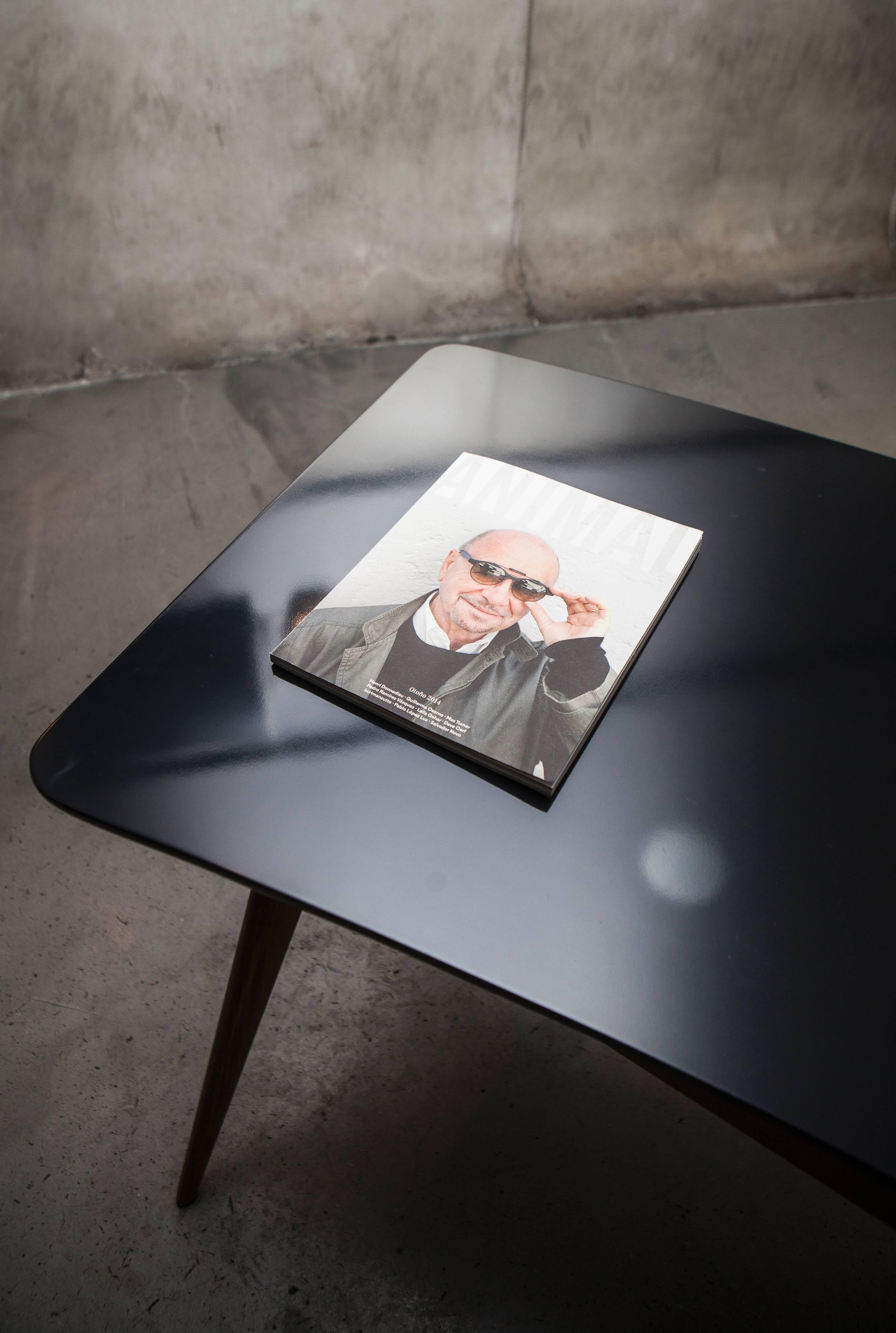 Luteca Roos Desk Handcrafted in Mexico Black Lacquered Walnut or ...