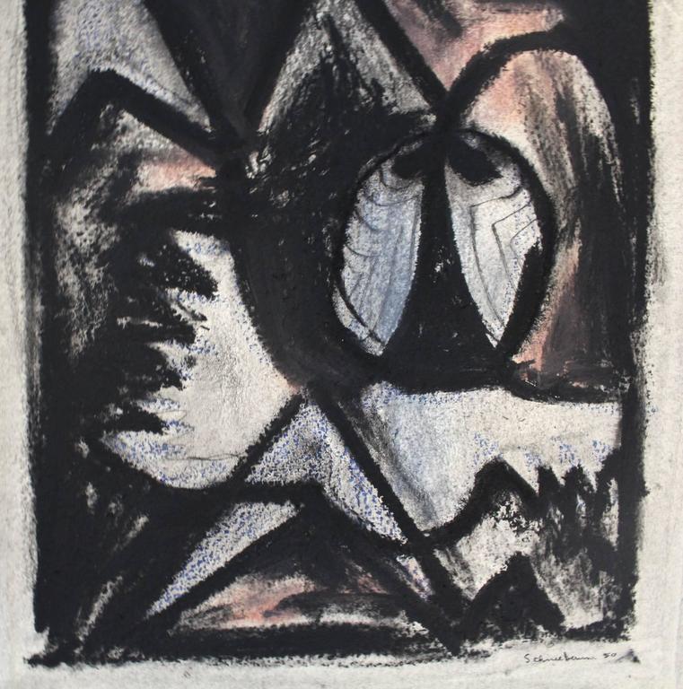 Abstract Multi-Media Drawing by Tobias Schneebaum For Sale at 1stDibs