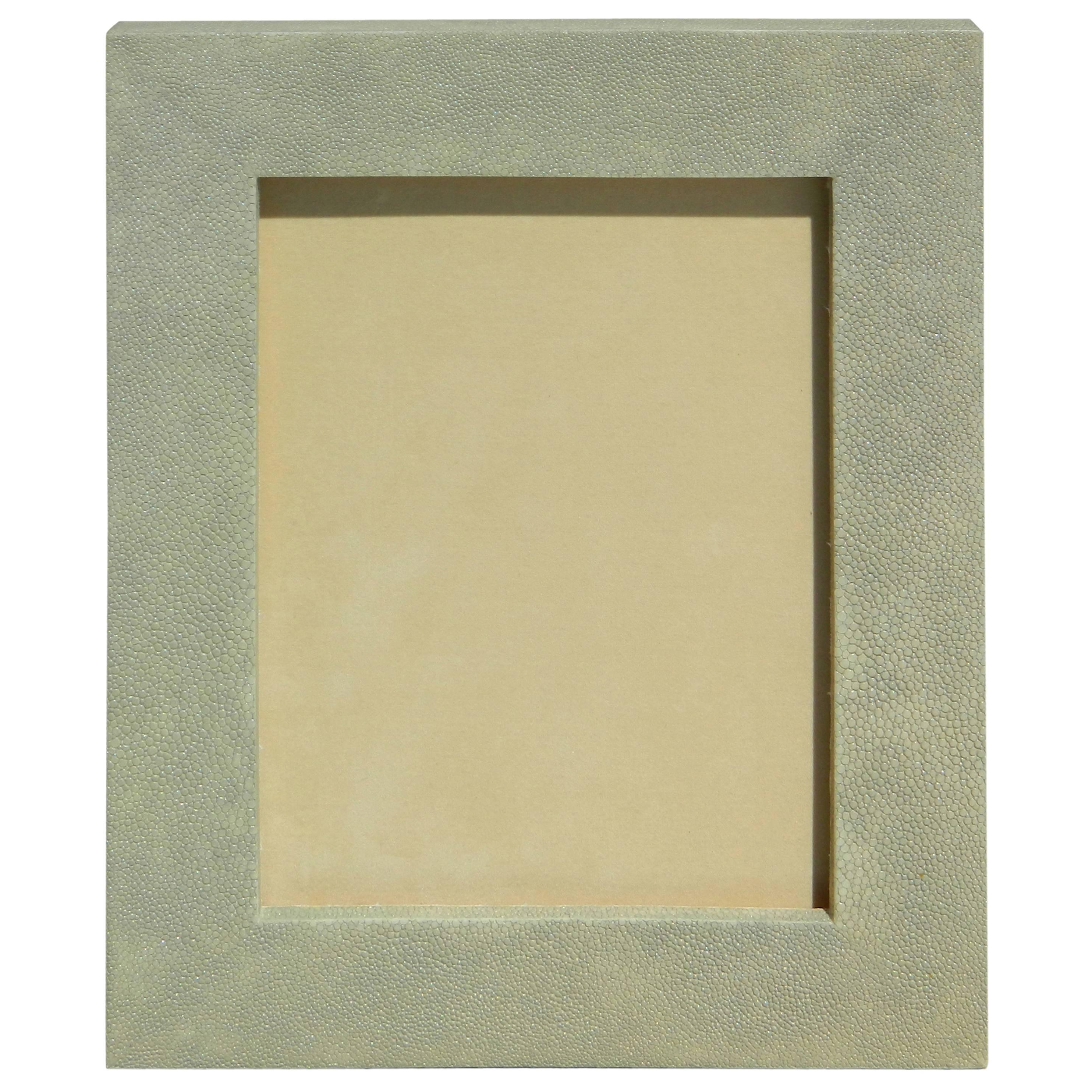 Beautiful Sage Shagreen Picture Frame For Sale at 1stDibs