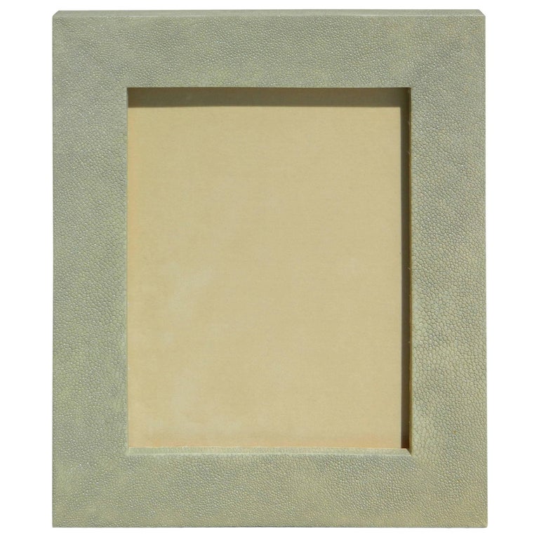 Beautiful Sage Shagreen Picture Frame For Sale at 1stDibs
