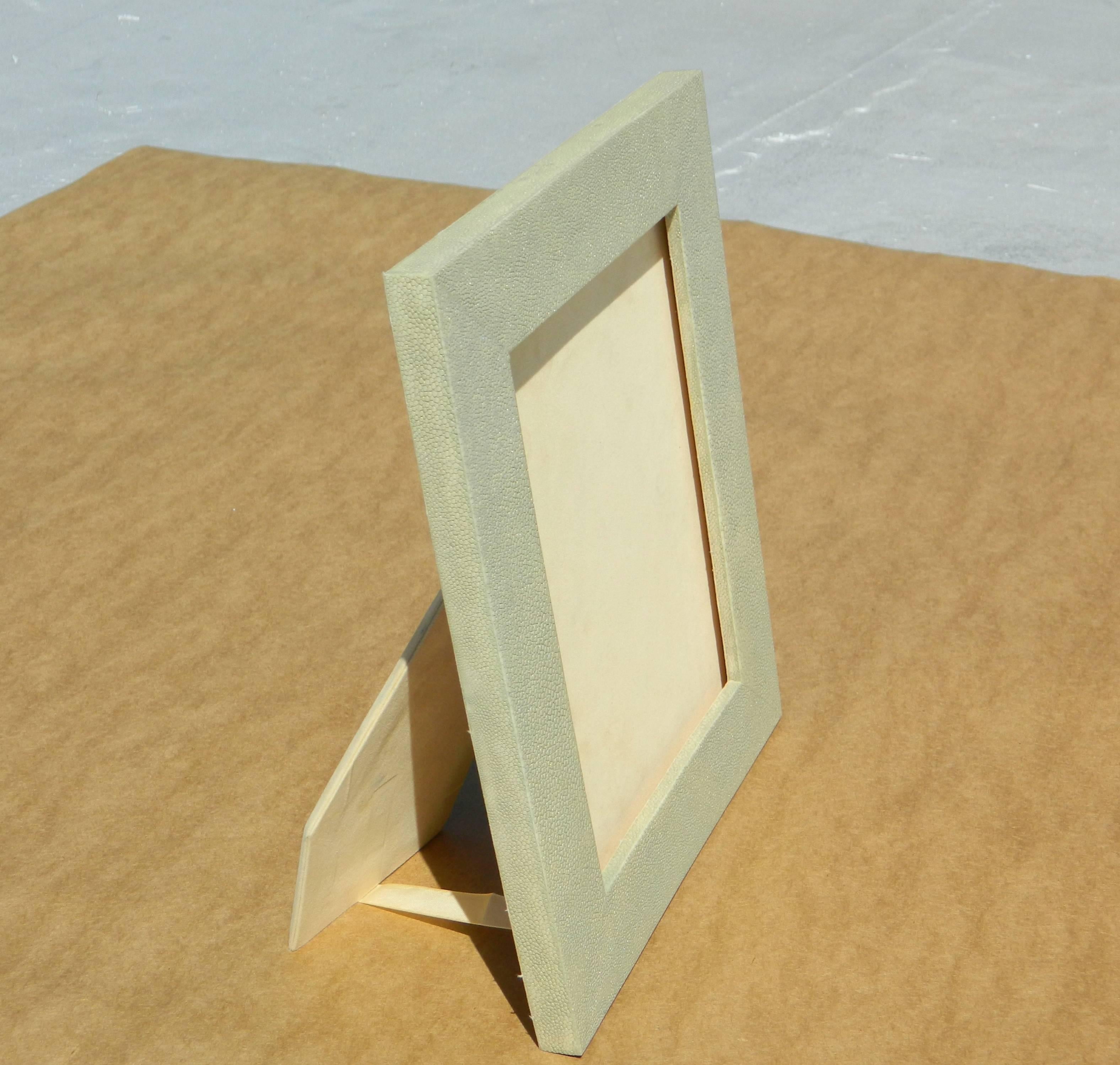 Beautiful Sage Shagreen Picture Frame For Sale at 1stDibs