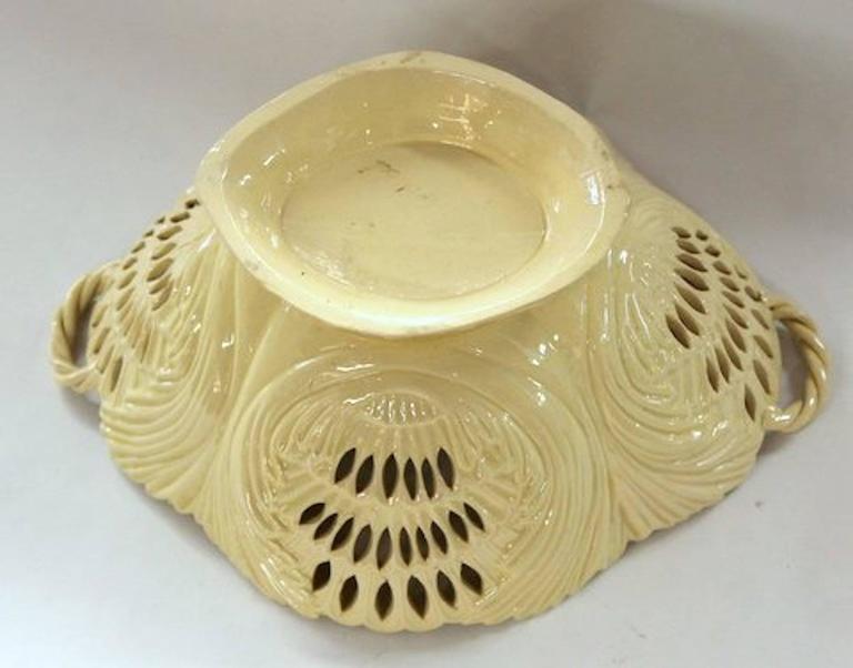 Antique English Late 18th Century Yorkshire or Staffordshire Basket For ...