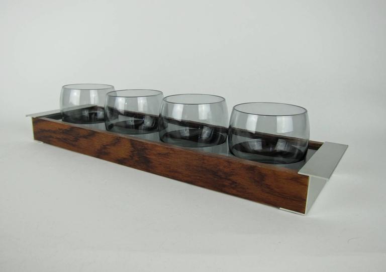 Design Philipp of Sweden Mid-Century Roly Poly Glassware with Caddy at ...