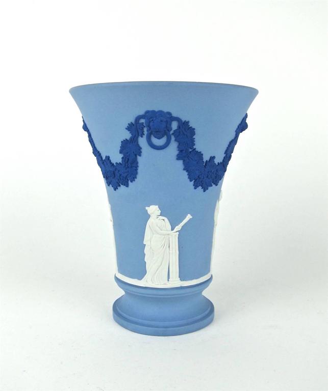 Neoclassical Vase in Tri-Color Jasper Ware Signed by Lord Wedgwood at ...