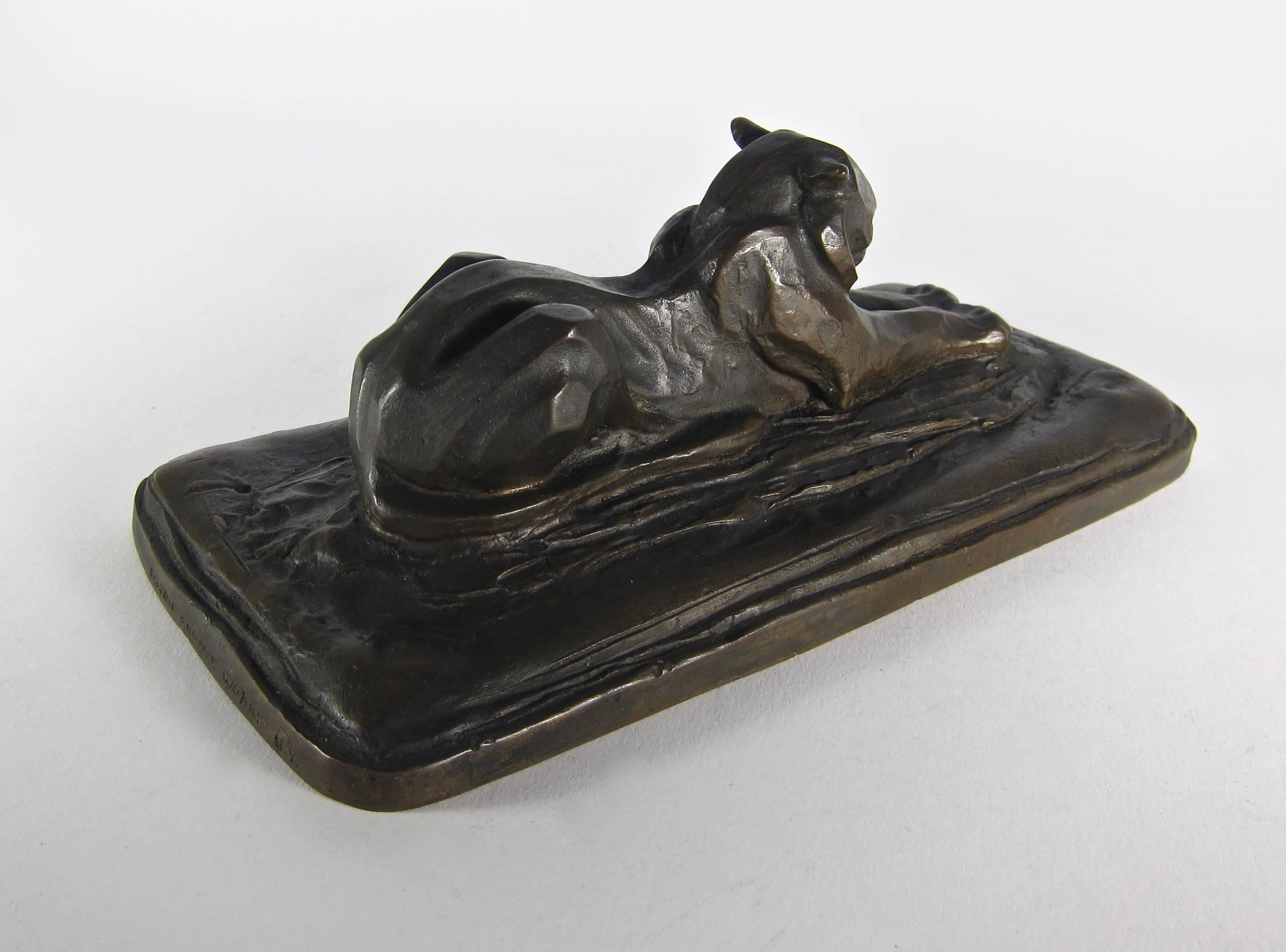 Marie Zimmermann Bronze Lioness Cast by Roman Bronze Works For Sale at ...