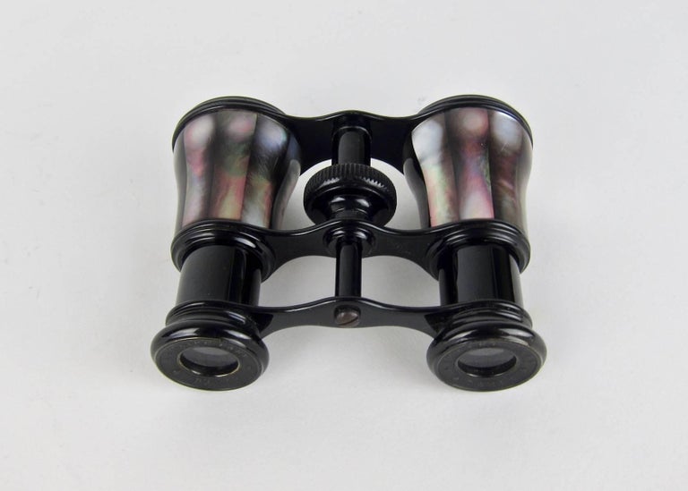 Antique French Opera Glasses by Lemaire of Paris with Leather Case at ...