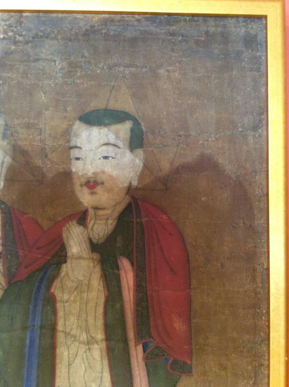 Three Chinese Monks Painting For Sale at 1stdibs