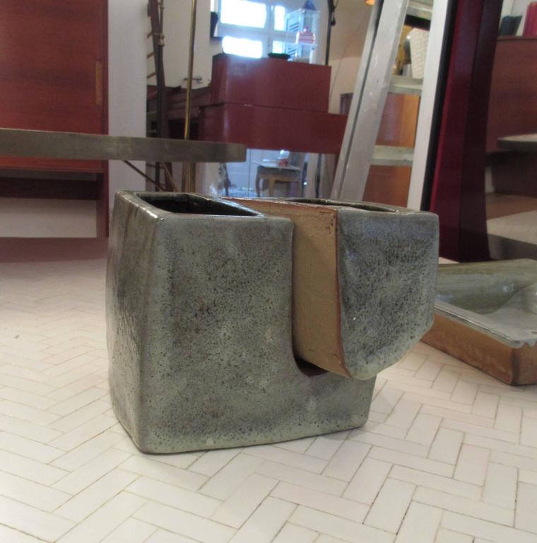 Original Vase by Pierre Culot, Belgian Ceramicist, Signed at 1stDibs