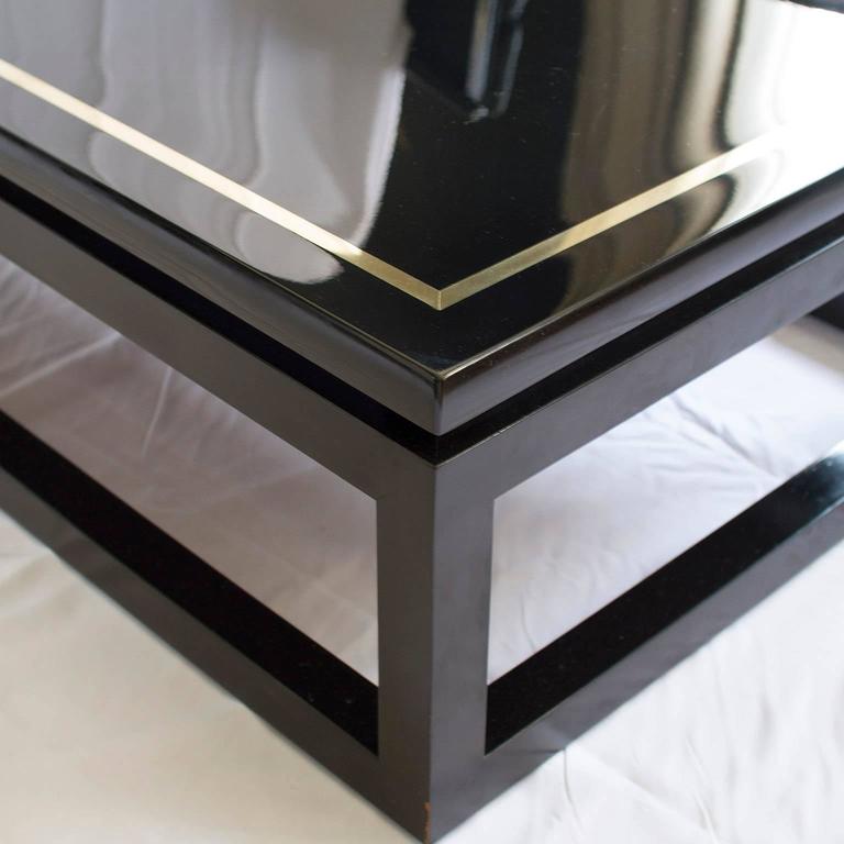 Black Lacquer Coffee Table at 1stDibs