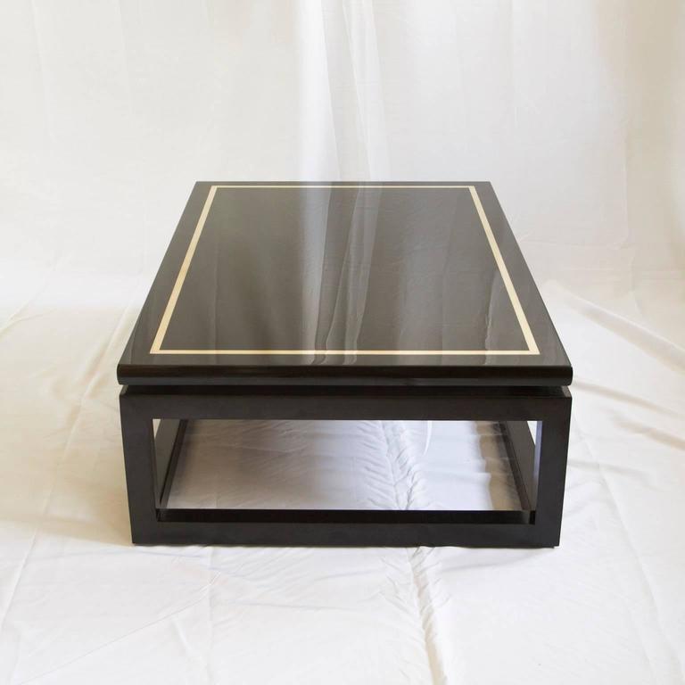 Black Lacquer Coffee Table at 1stDibs