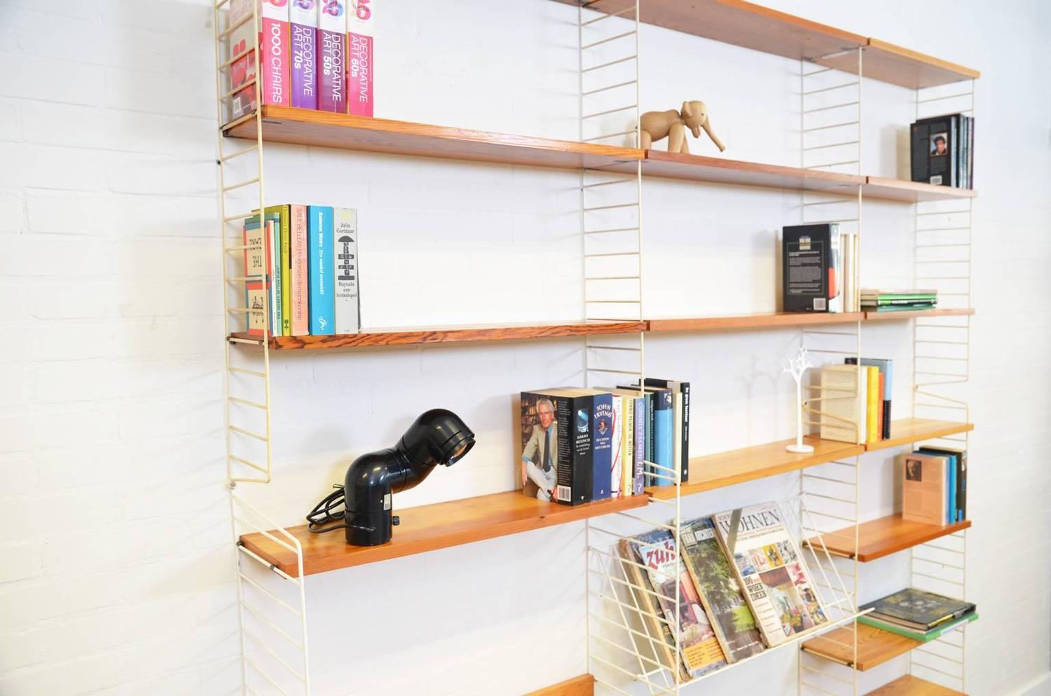 String Shelving System with Desk by Nisse Strinning For Sale at 1stdibs