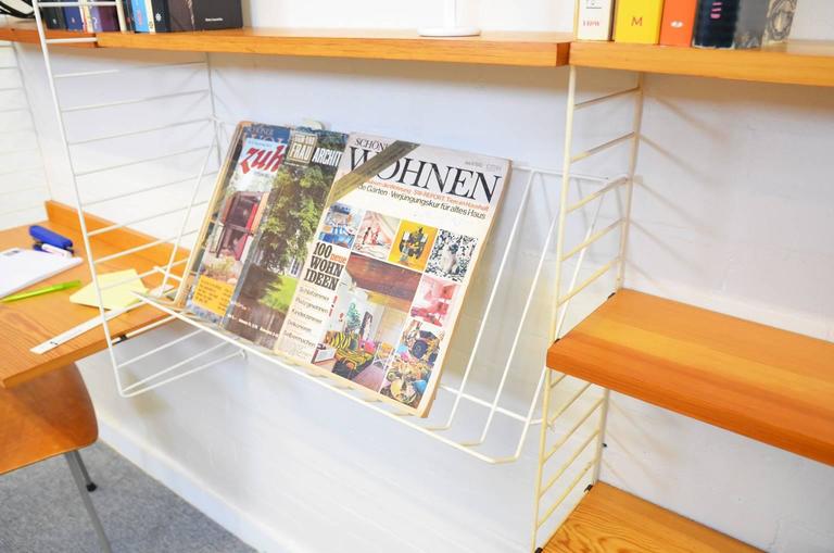 String Shelving System with Desk by Nisse Strinning at 1stDibs
