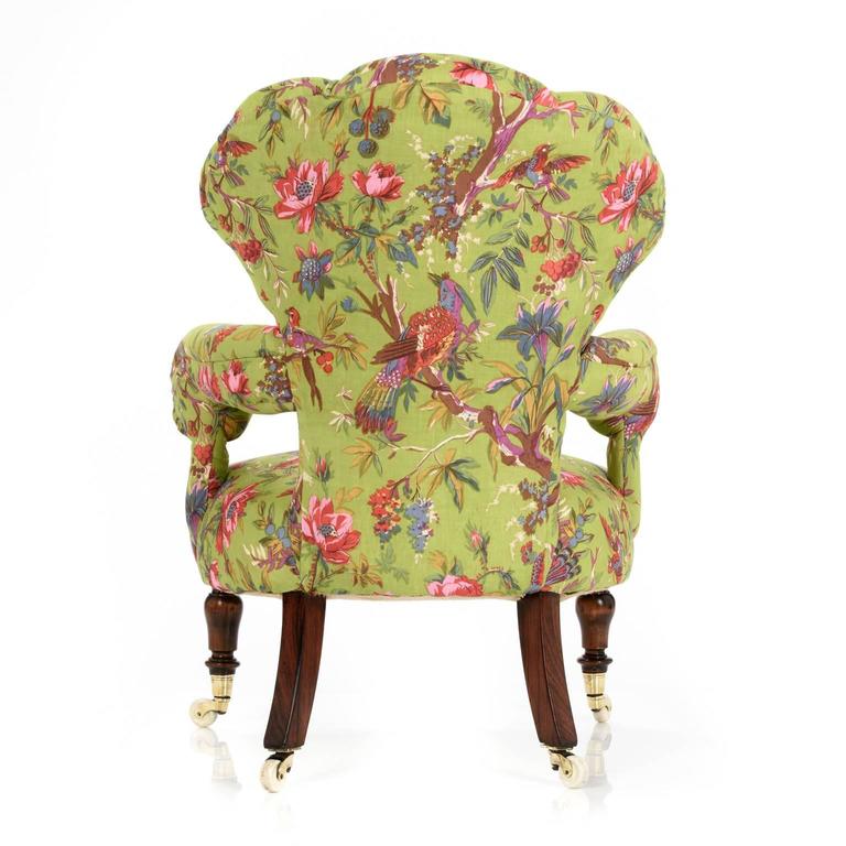 The Gorgeous Rare and Unique Iron-Back Victorian Fan Chair. at 1stDibs