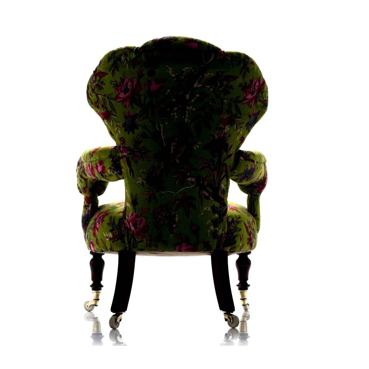 The Gorgeous Rare and Unique Iron-Back Victorian Fan Chair. at 1stDibs