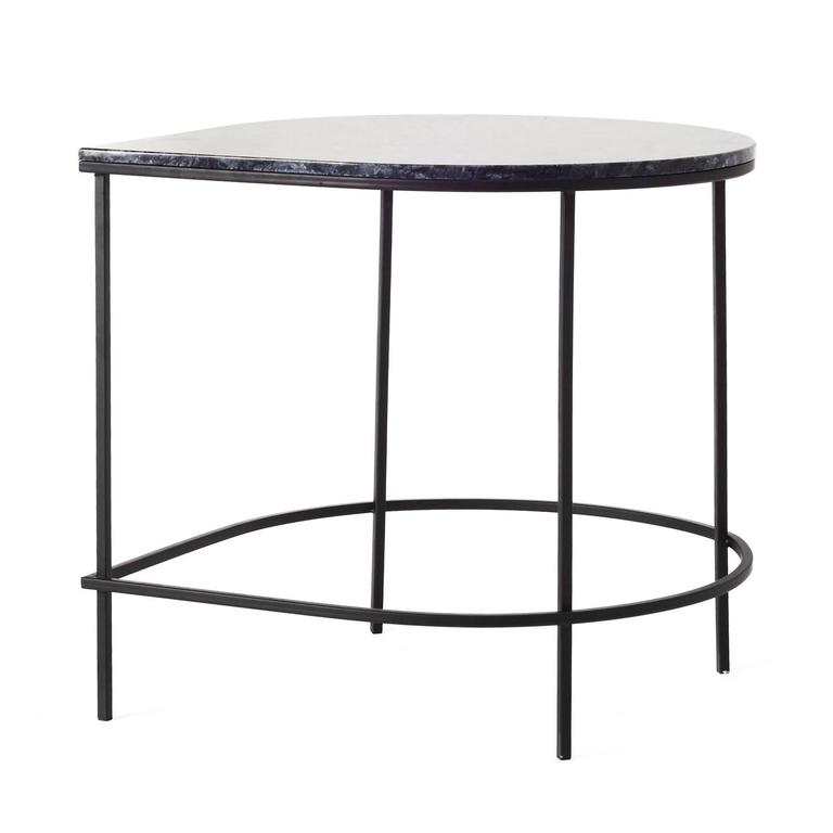 Stila Marble Teardrop Side Table For Sale at 1stDibs