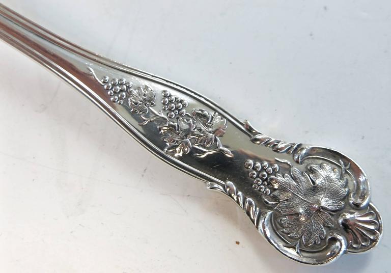 Rare, Trailing Vine, Sterling Silver Flatware Set by Asprey and Co. 161 ...