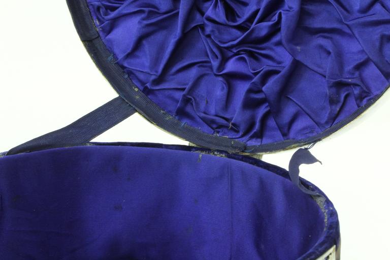 Sterling Silver Floral Vine Purple Velvet and Silk Tiara Diadem Crown ...