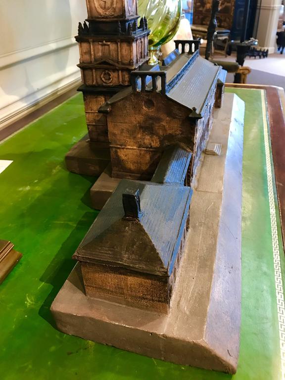 Vintage Polychromed Plaster Architectural Model of Independence Hall ...