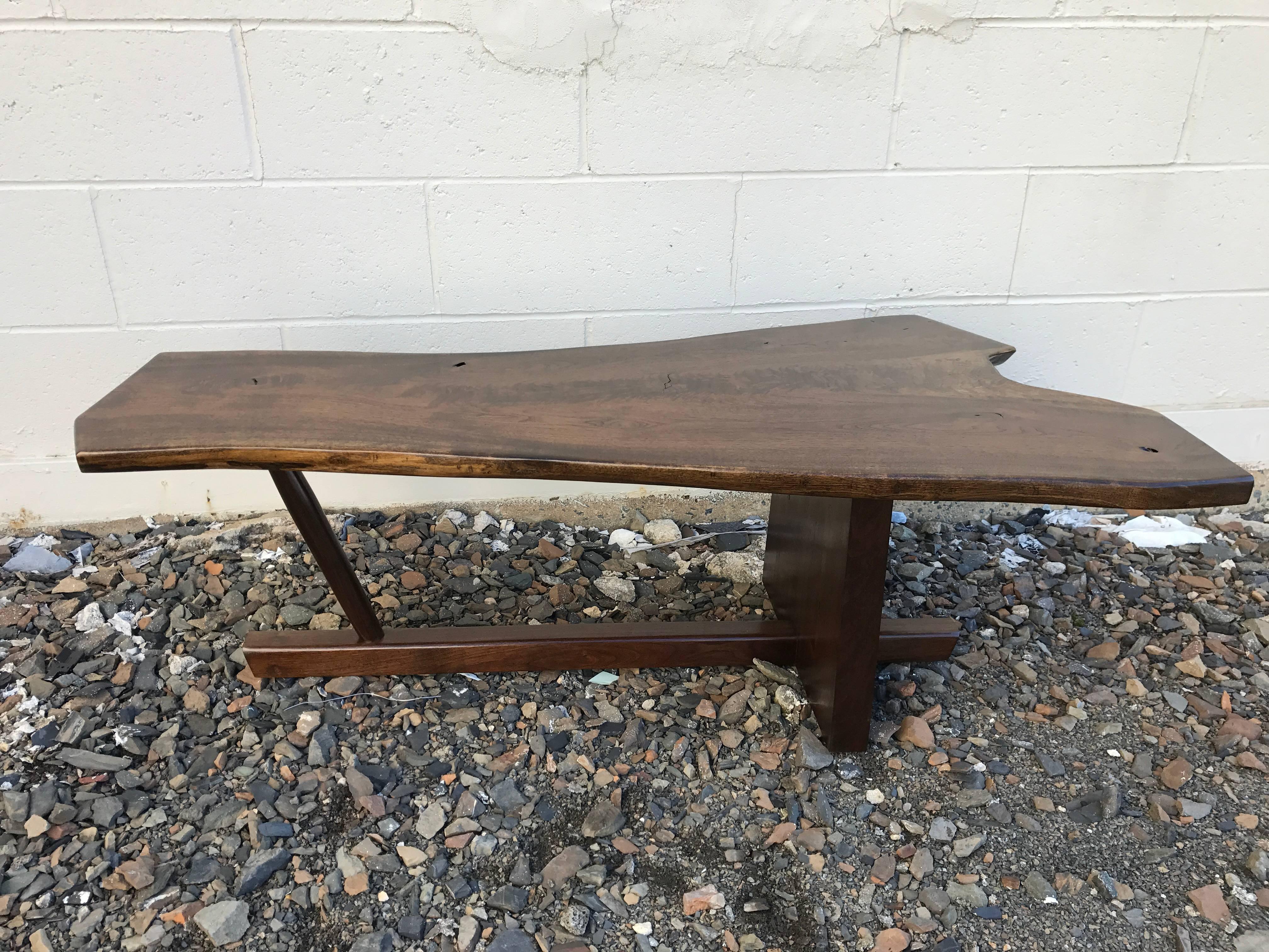 Nakashima Style Walnut "Minguren" Coffee Table at 1stDibs | nakashima ...