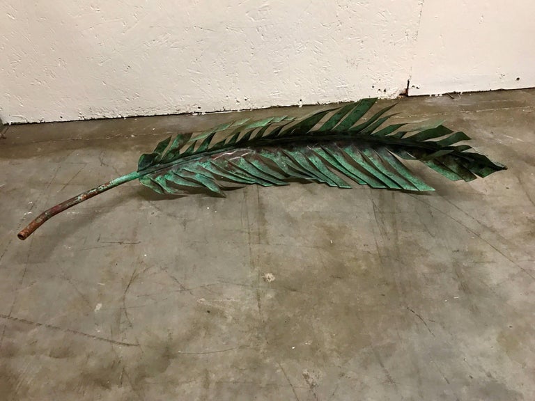 Extraordinary Midcentury Forged Copper Palm Tree Floor Lamp For Sale at ...
