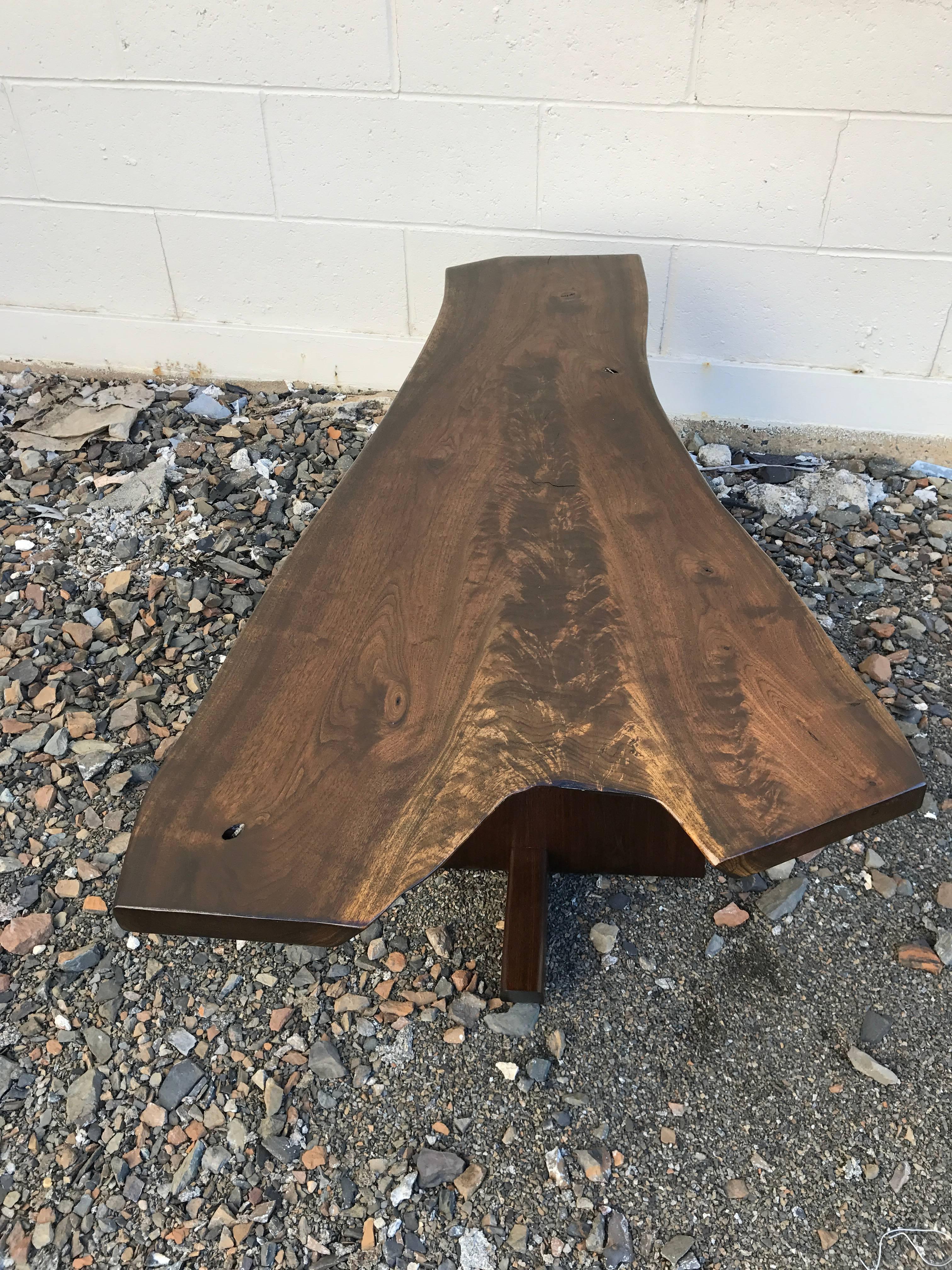 Nakashima Style Walnut "Minguren" Coffee Table at 1stDibs | nakashima ...