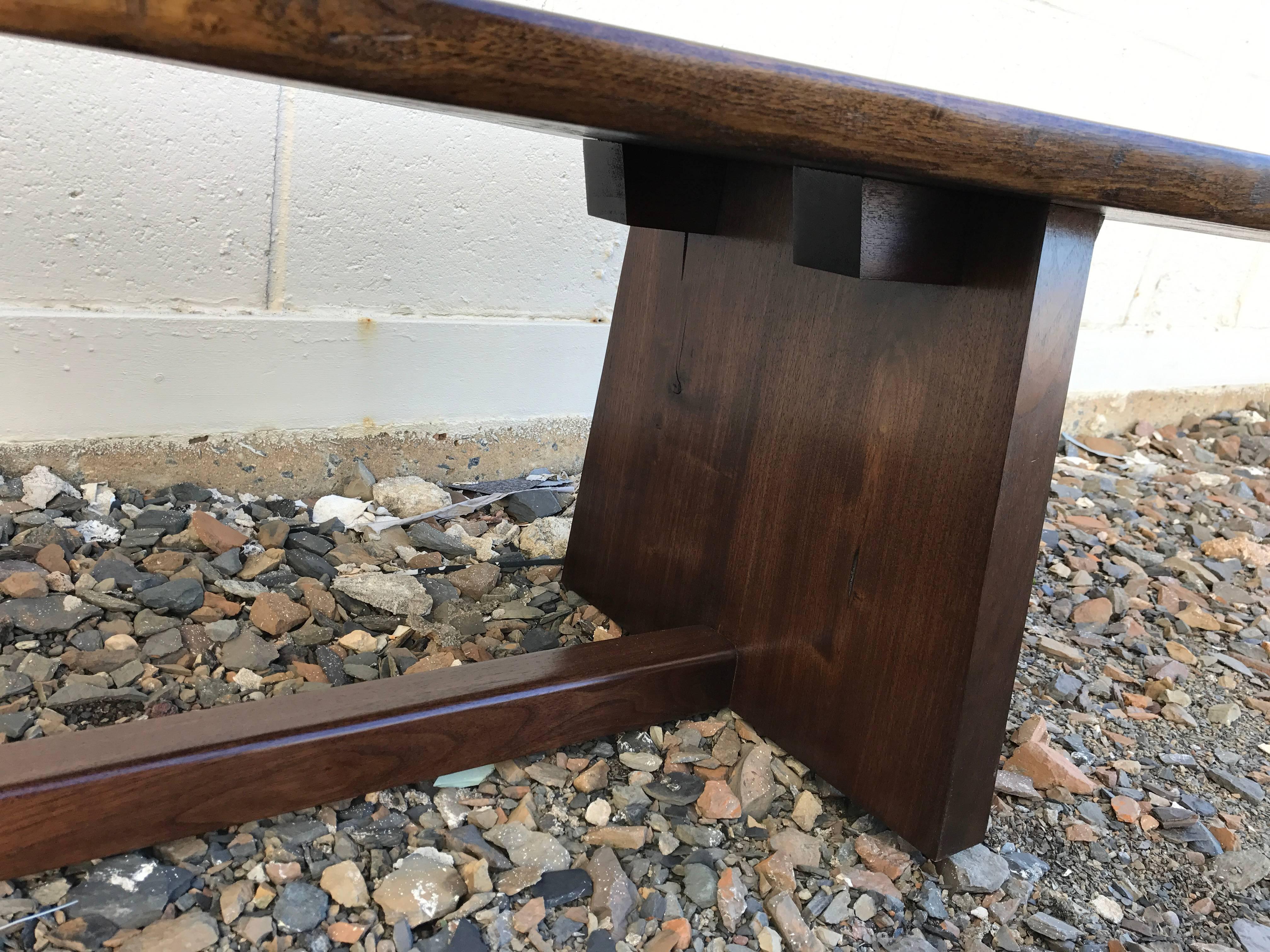 Nakashima Style Walnut "Minguren" Coffee Table at 1stDibs | nakashima ...