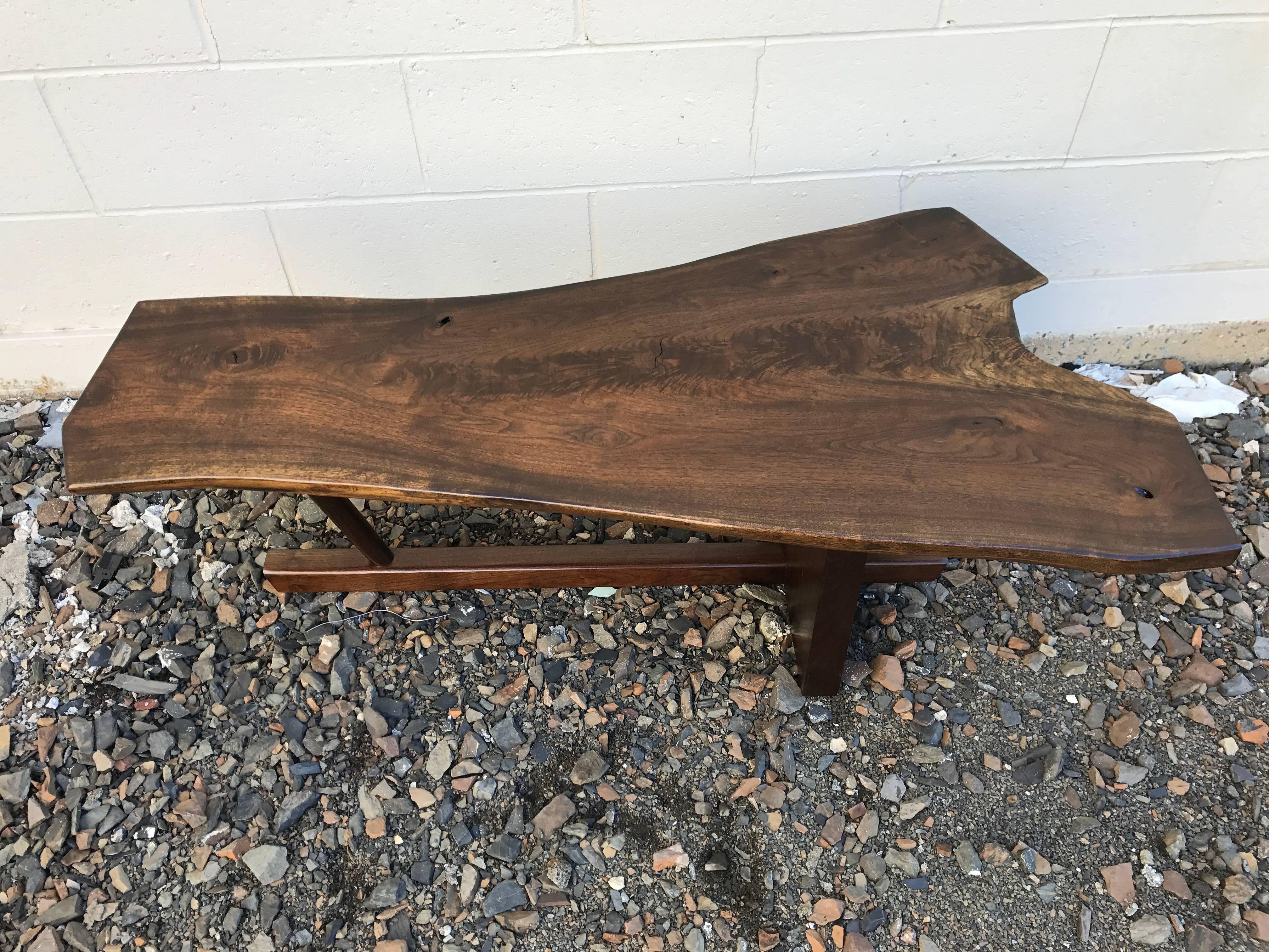 Nakashima Style Walnut "Minguren" Coffee Table at 1stDibs | nakashima ...
