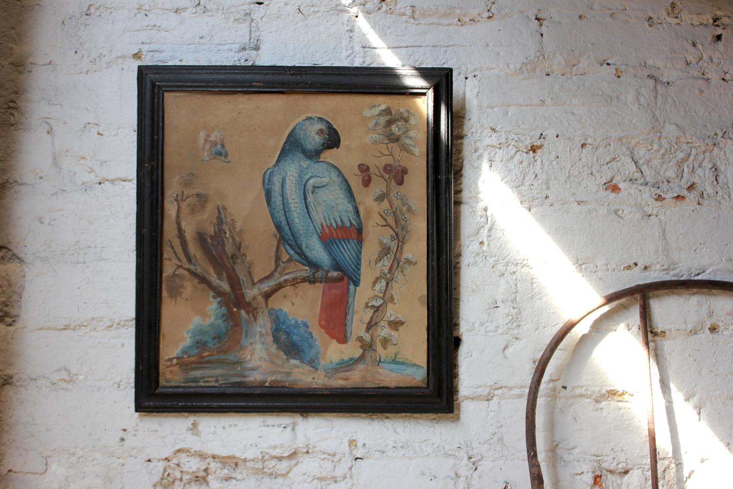 Circle of Samuel Dixon; 18th Century Trio of Ornithological Watercolour ...