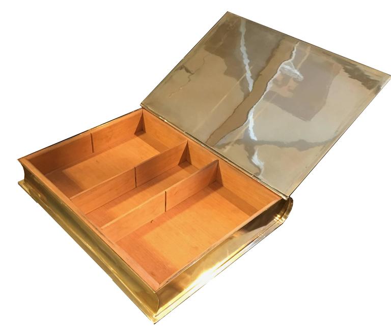 Large Tiffany and Co. Sterling Silver Book Cigar Box at 1stDibs