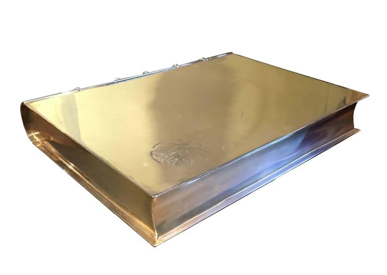 Large Tiffany and Co. Sterling Silver Book Cigar Box at 1stDibs