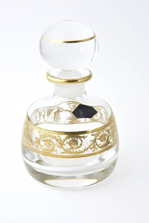 St. Louis Thistle Gilt Crystal Perfume Bottles Pair at 1stDibs