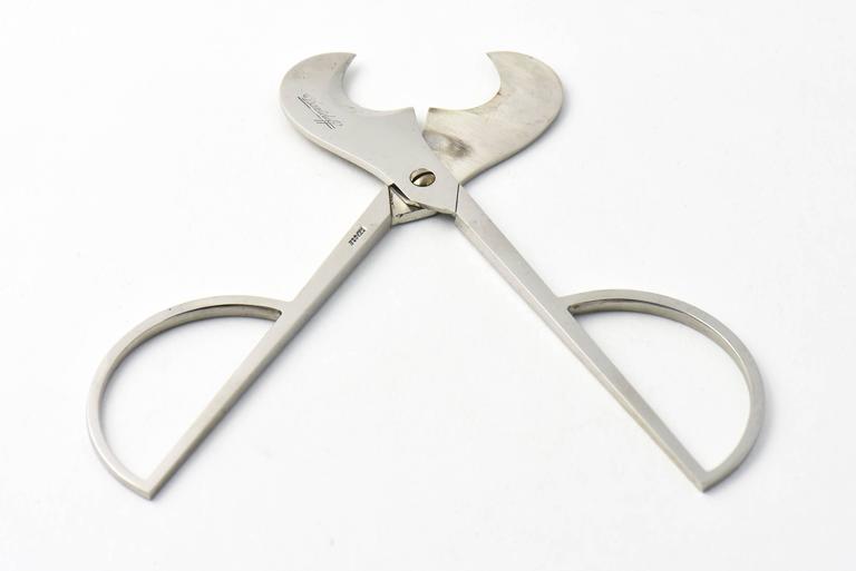Davidoff Stainless Steel Cigar Scissors or Cutter at 1stdibs