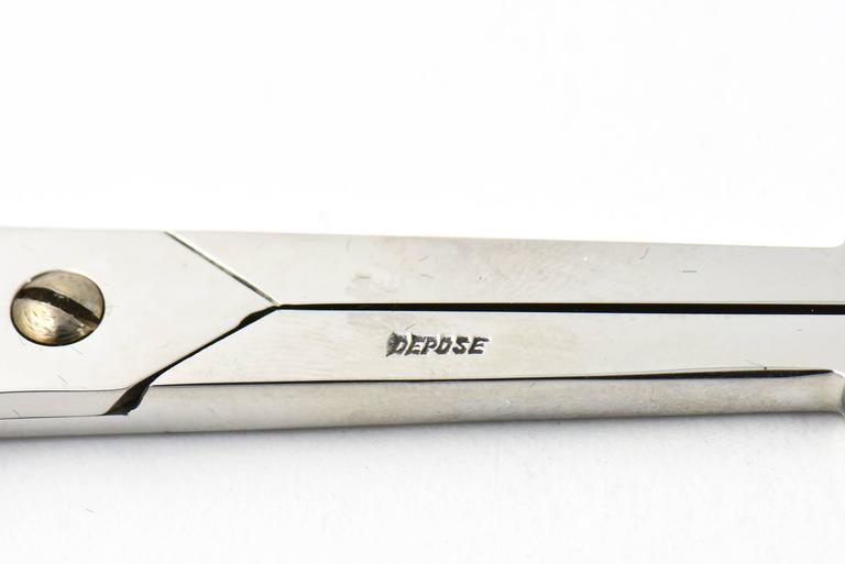 Davidoff Stainless Steel Cigar Scissors or Cutter at 1stDibs