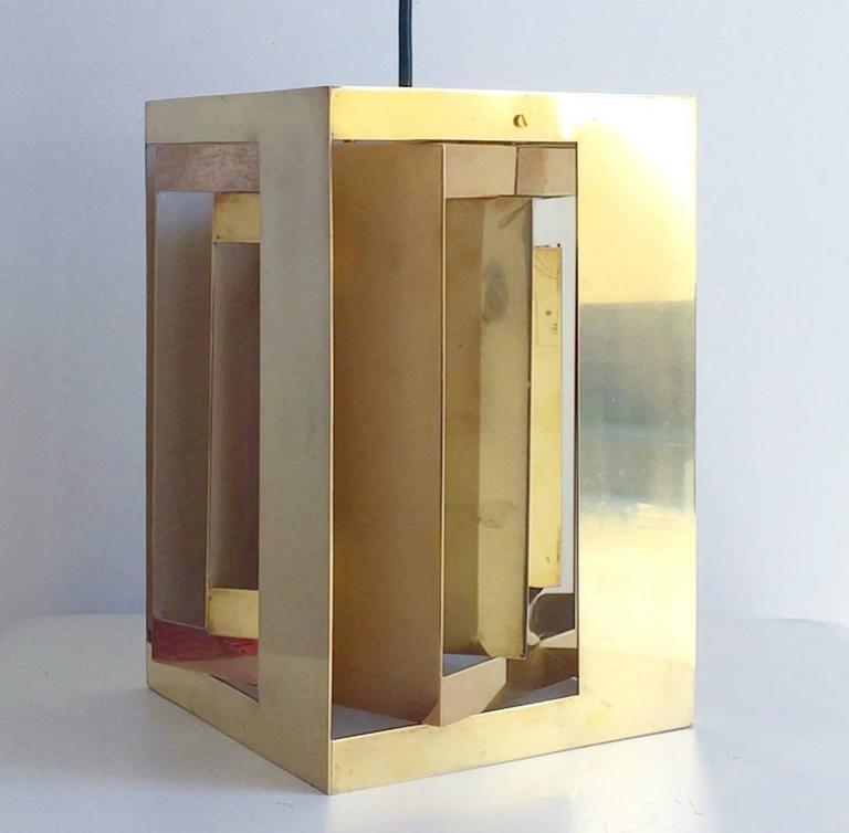 Brass Pendant "Kassablanka" by Simon Henningsen for Danish Lyfa For Sale at 1stDibs