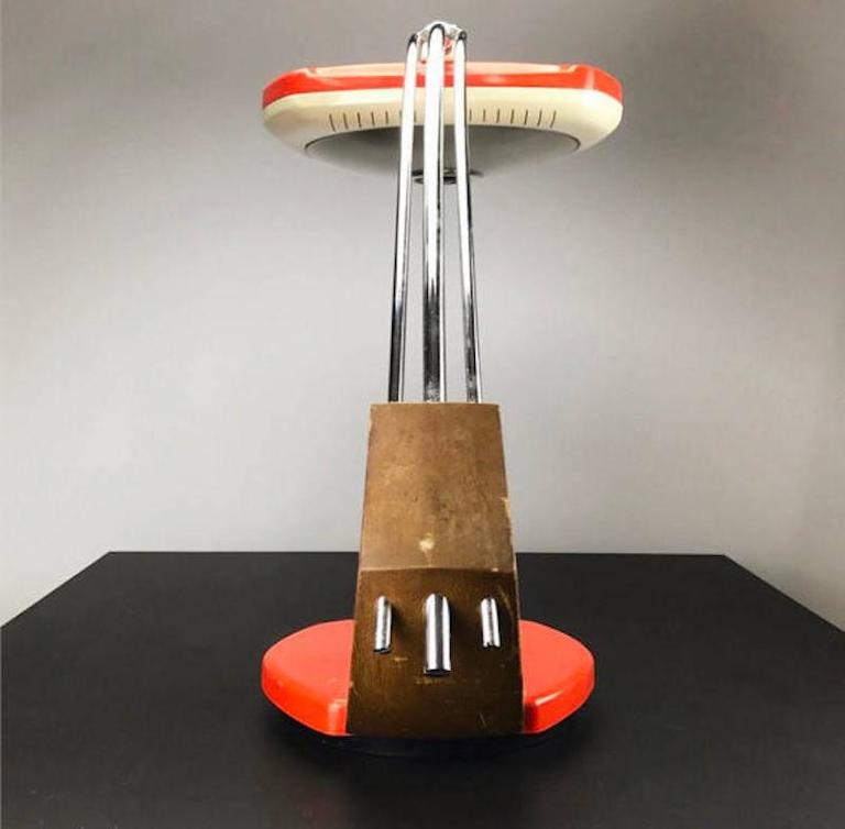 Red Mid-Century Fase Falux Table Lamp from Spain at 1stDibs | fase lamp ...