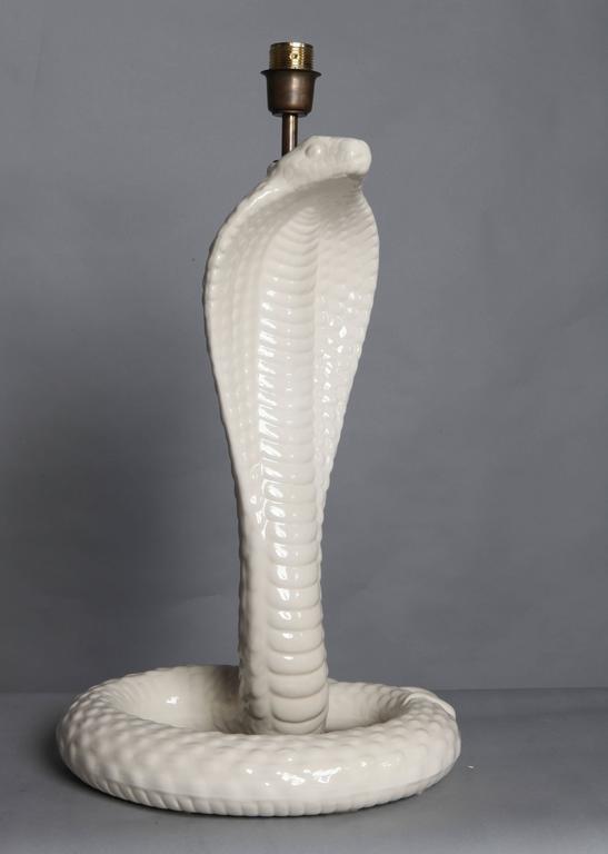 Italian "Cobra" Table Lamp Designed by Tommaso Barbi, circa 1970 at 1stDibs