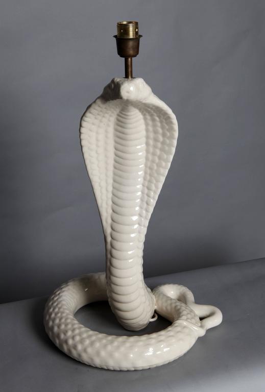 Italian "Cobra" Table Lamp Designed by Tommaso Barbi, circa 1970 at 1stDibs