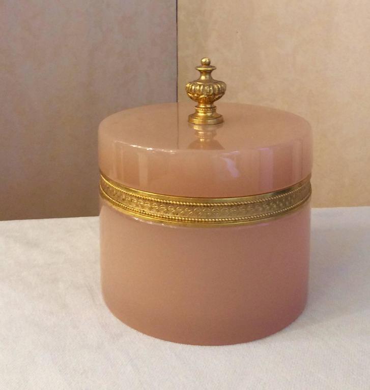 Set of Four Murano Cylinder Glass Boxes by Gino Cenedese, 1950 at 1stDibs