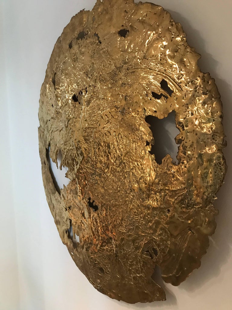 "Moon" Bronze Wall Art For Sale at 1stDibs
