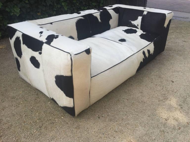 Sofa, Cow Leather For Sale at 1stDibs | cow sofa, cow couch for sale ...